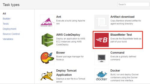 BlazeMeter Plugin to Bamboo