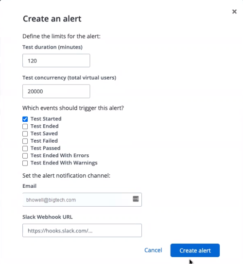 Creating Workspace Alerts